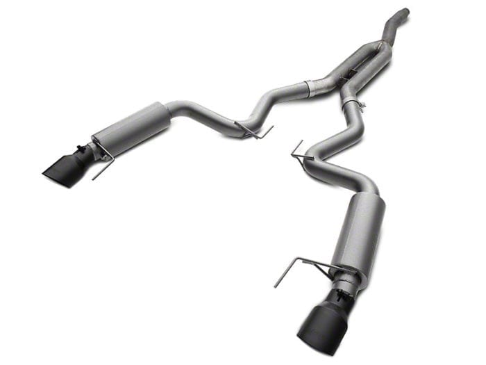 MBRP 2015-2023 Ford Mustang EcoBoost Black Series Cat-Back Exhaust Race ...