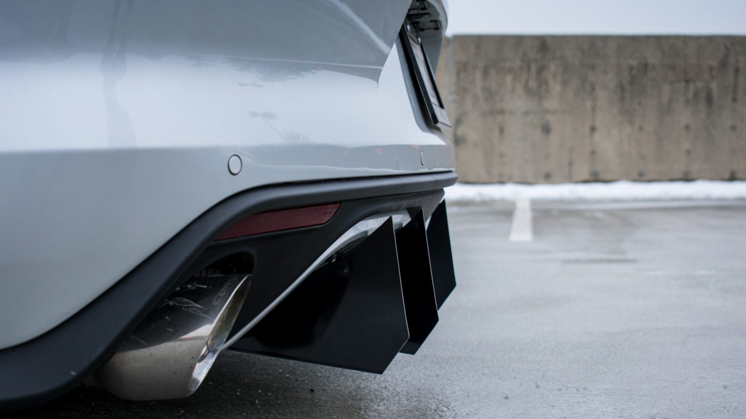 LiquiVinyl 2015-2017 Ford Mustang "Premium Rear Bumper" Diffuser Fins ...