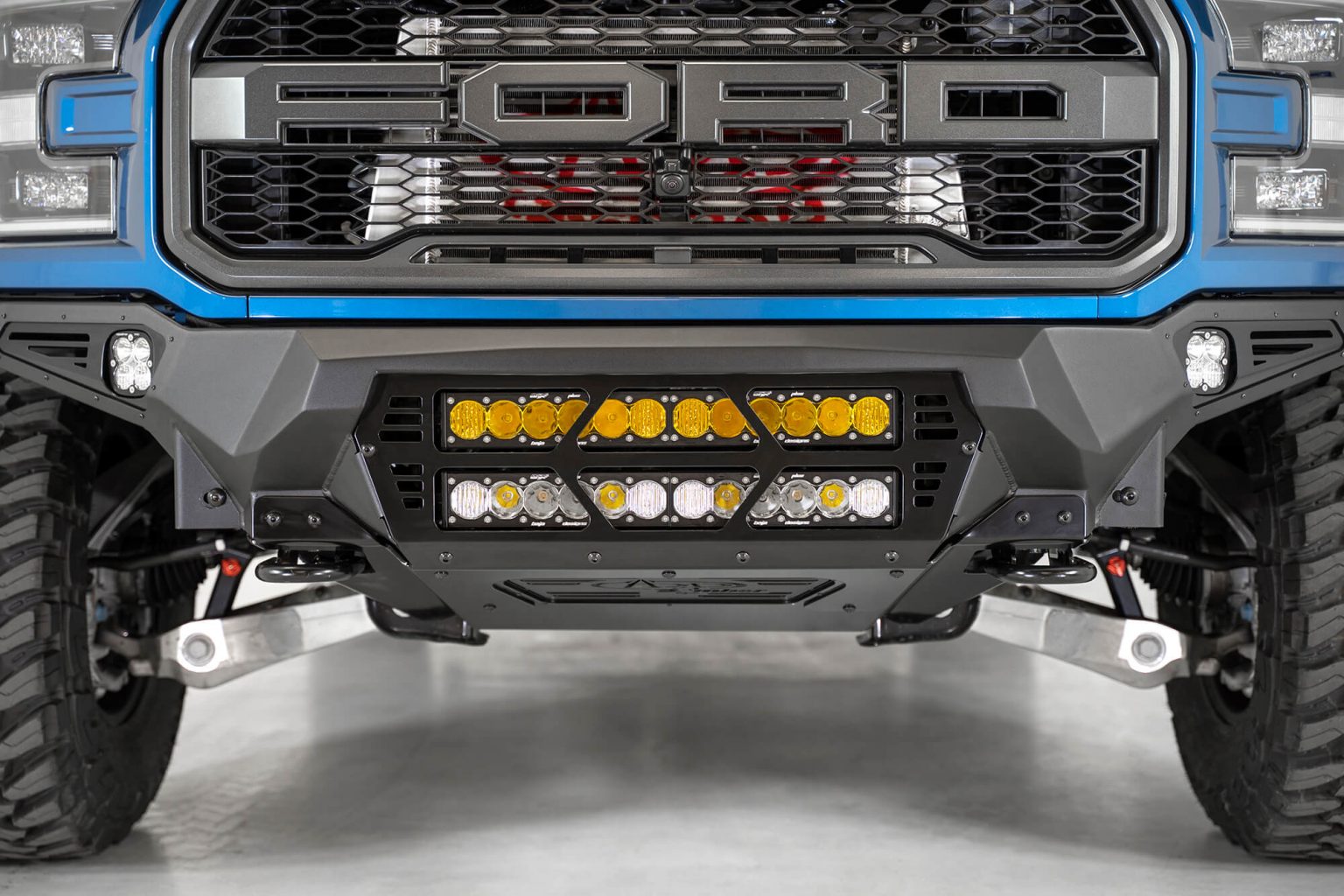 ADD 2017-2020 Ford Raptor Bomber Front Bumper - 20 Inch Lights ...