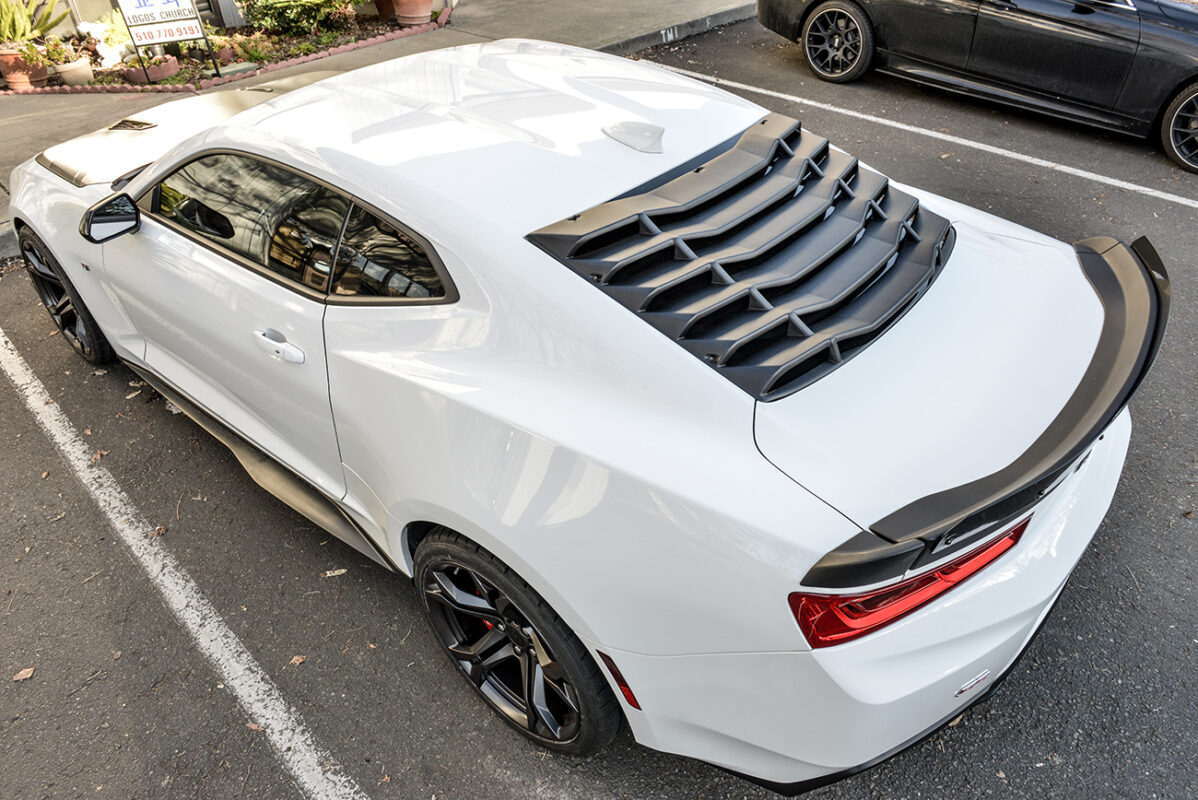 EOS 2016-2018 Chevrolet Camaro Rear Window Louver Sun Shade Cover ...