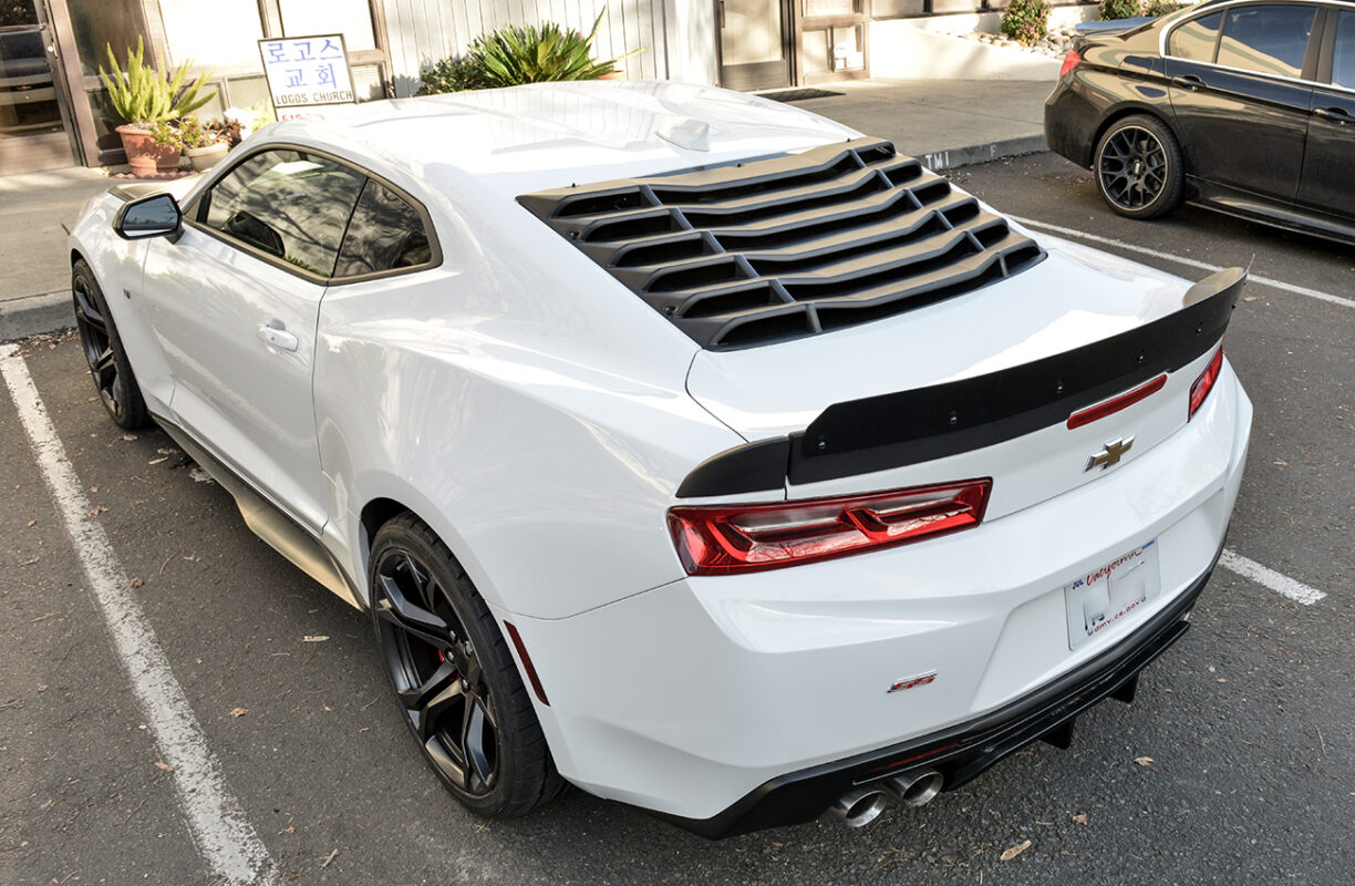 EOS 2016-2018 Chevrolet Camaro Rear Window Louver Sun Shade Cover ...