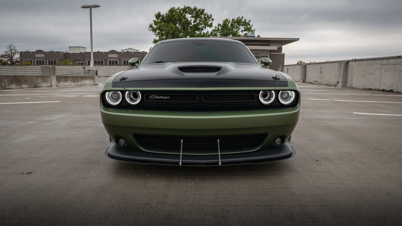 Liquivinyl 2015-2022 Dodge Challenger Front Splitter - Function Factory ...