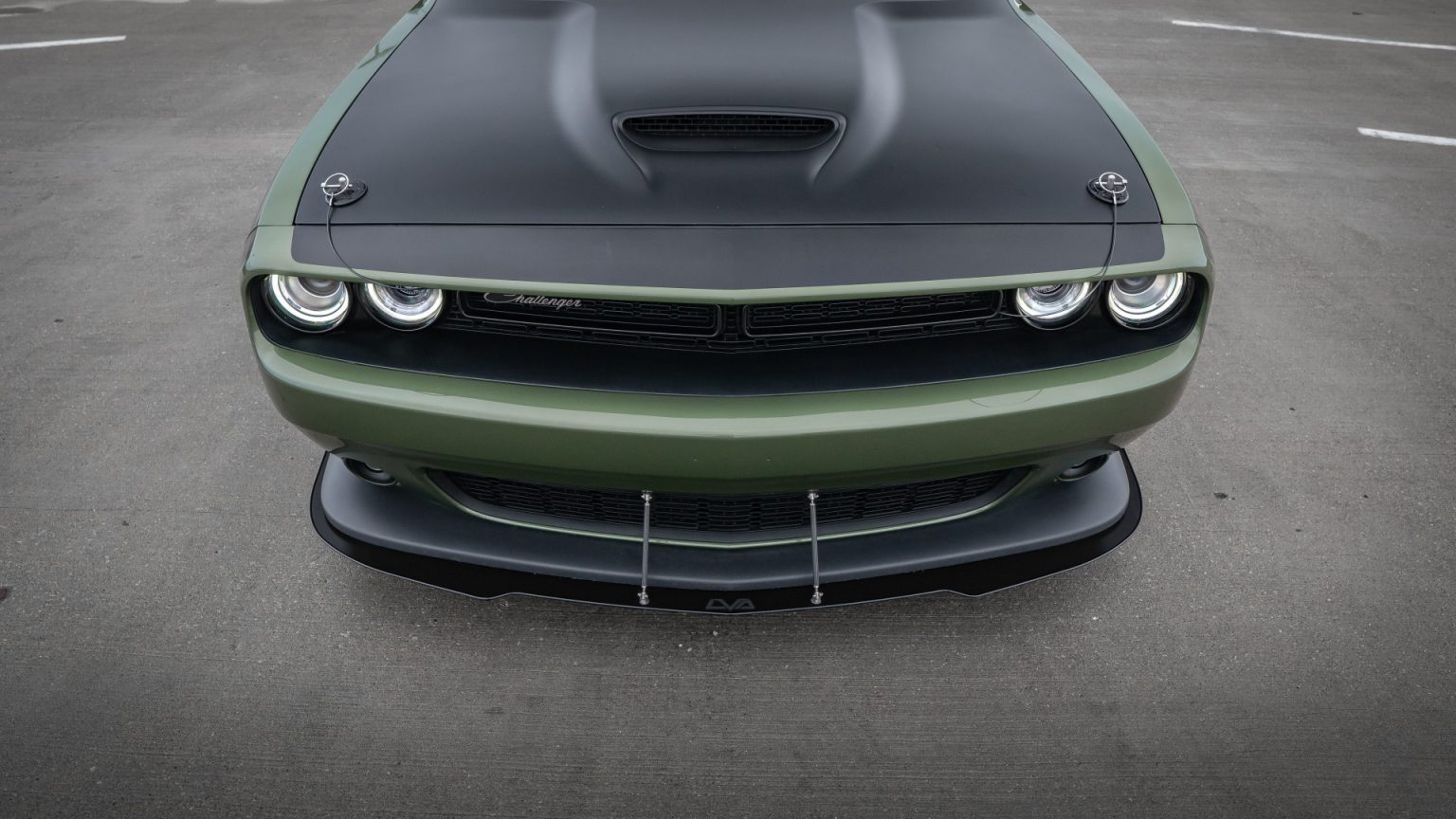 Liquivinyl 2015-2022 Dodge Challenger Front Splitter - Function Factory ...