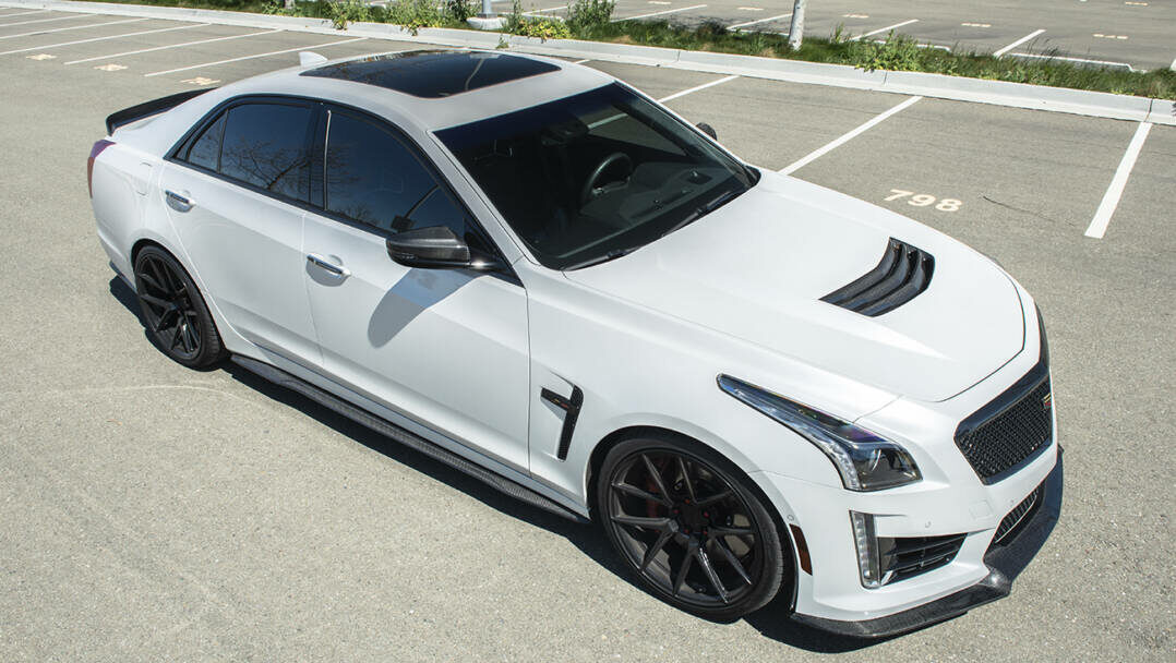 EOS 2016-2019 Cadillac CTS-V Carbon Fiber Side Skirts Rocker Panels ...