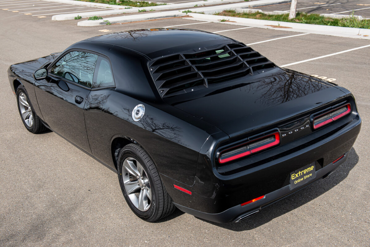EOS 2008-2023 Dodge Challenger Rear Window Louver - Function Factory Performance