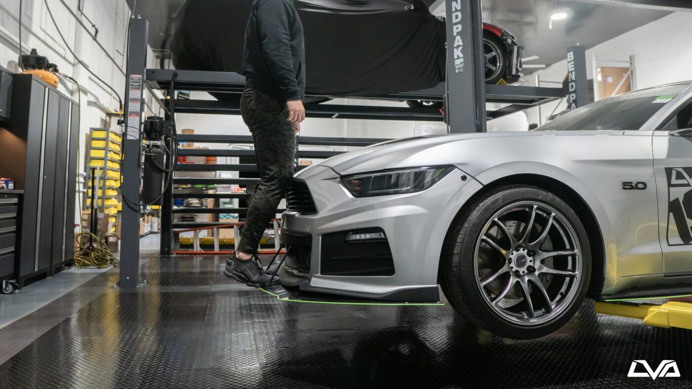 Liquivinyl 2015-2023 Ford Mustang Chassis Mount Front Splitter Kit ...