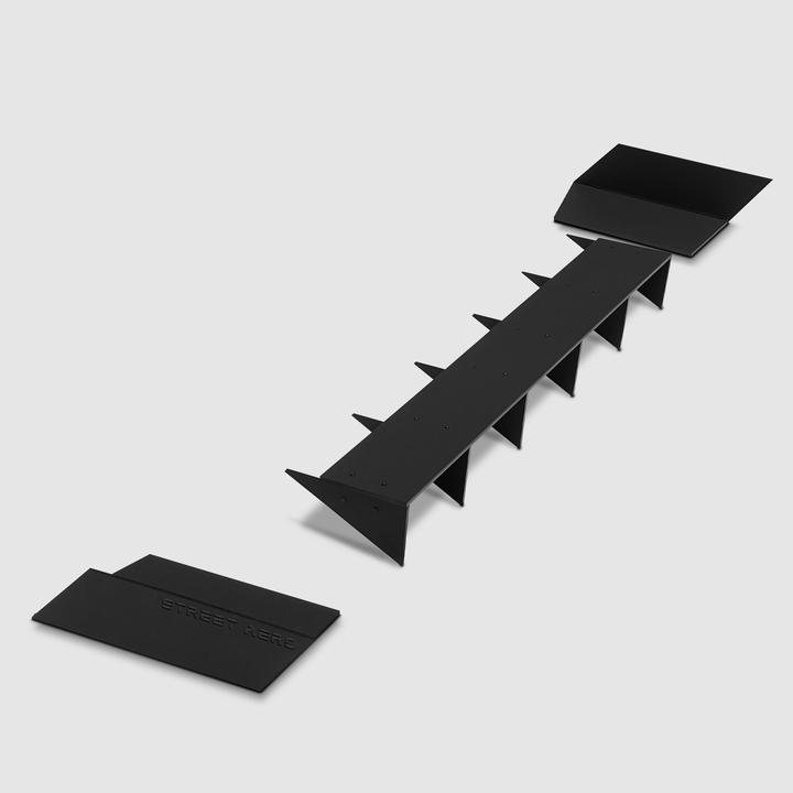 Street Aero 2018-2022 Ford Mustang GT Rear Side Fins - Function Factory ...