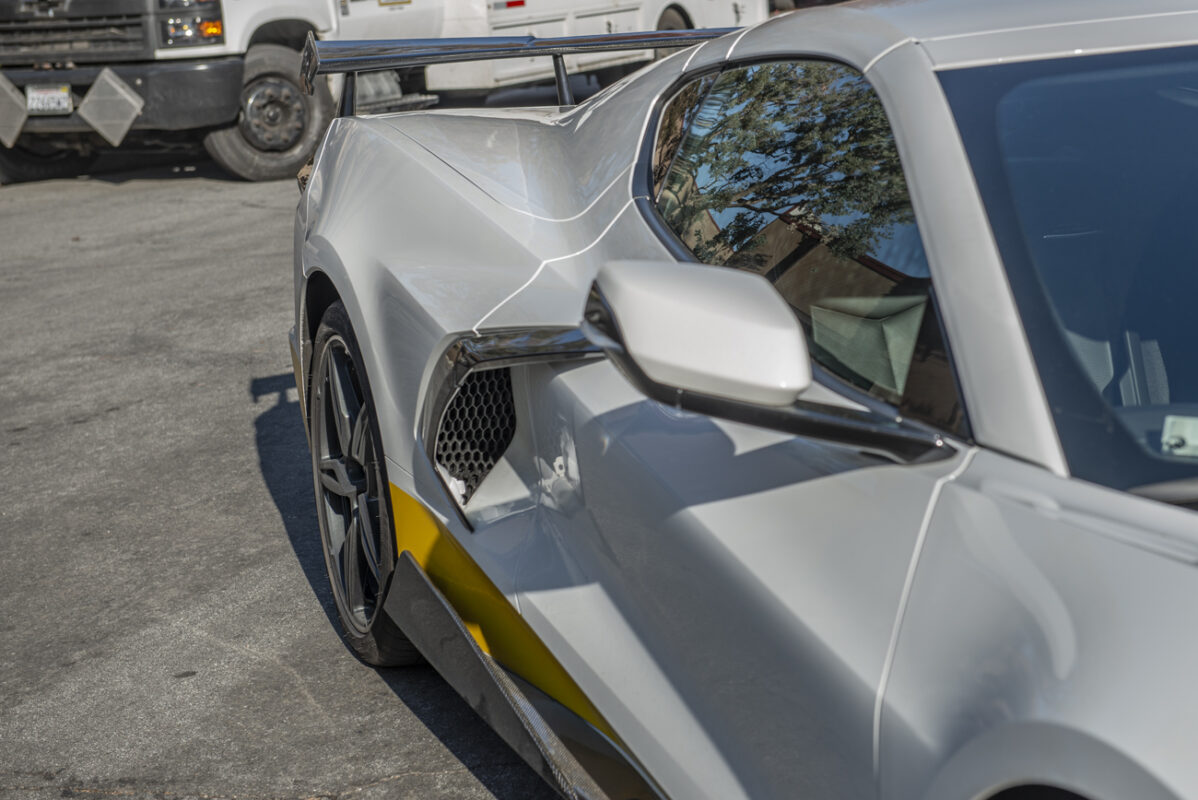 EOS 2020-2024 Chevrolet Corvette C8 Black Side Intake Mesh Inserts ...