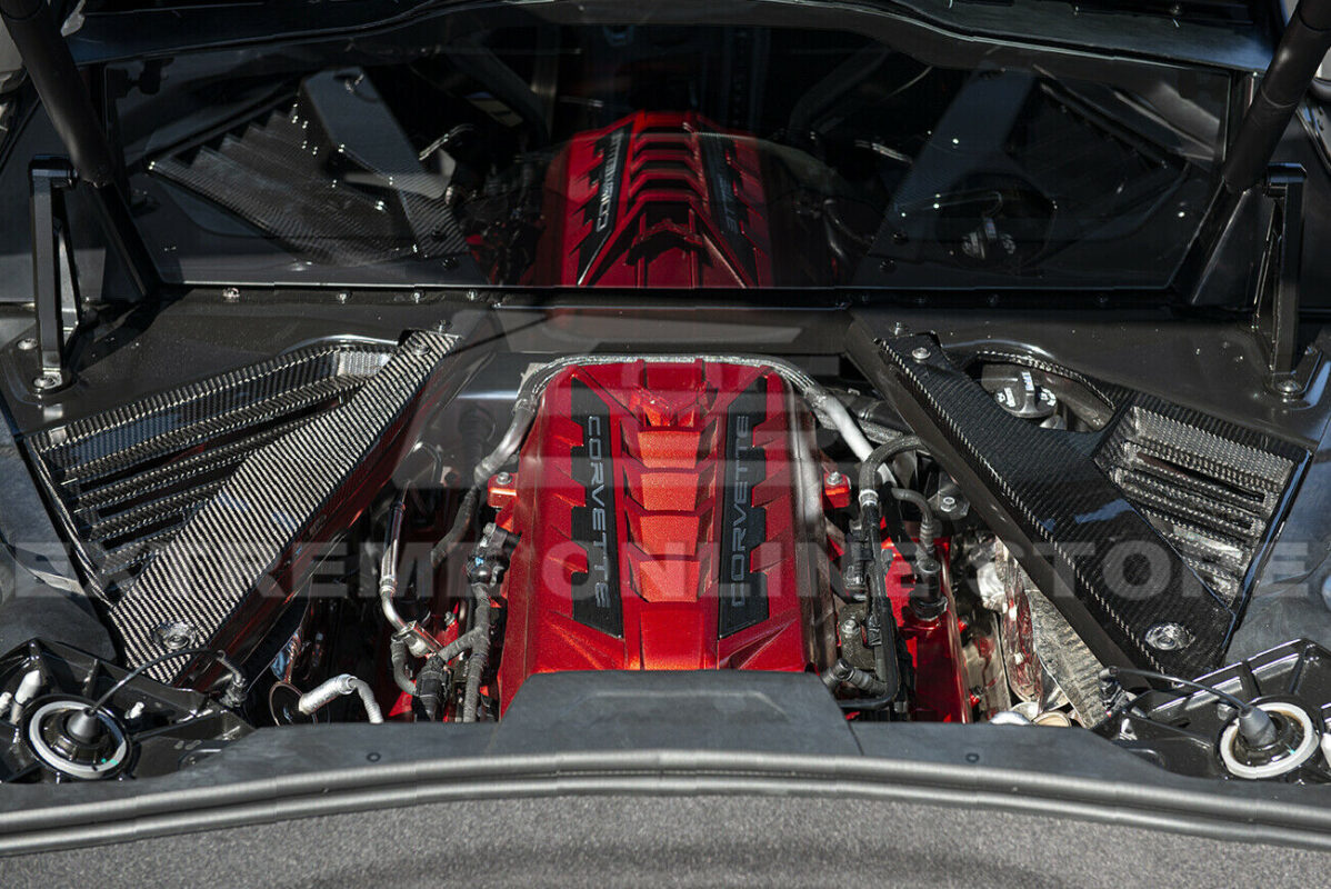 EOS 2020-2024 Chevrolet Corvette C8 Carbon Fiber Engine Bay Appearance ...
