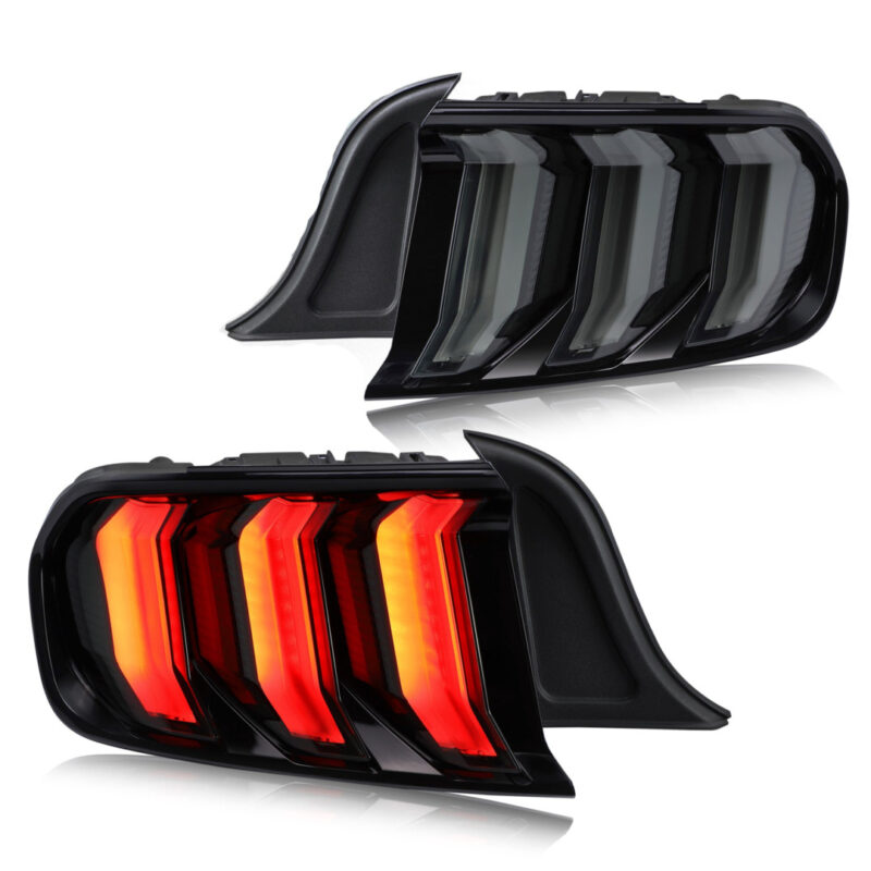 Vland 2015-2023 Ford Mustang Multi Mode Clear LED Euro Tail Lights ...