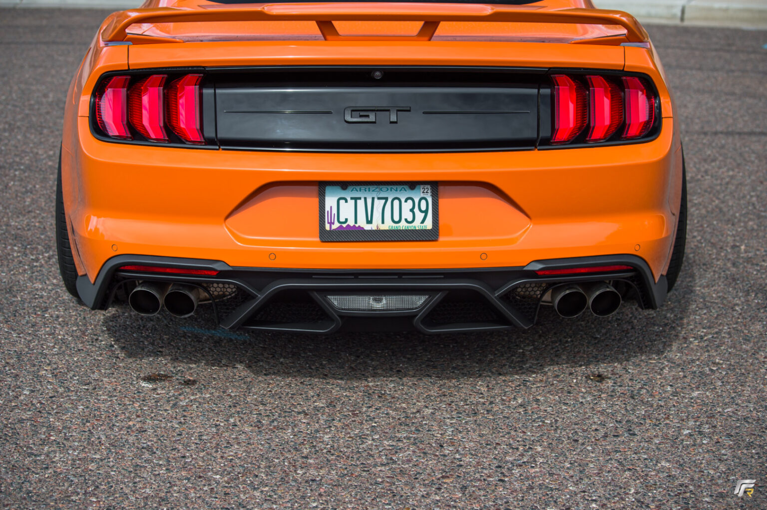 FFP 2018-2023 Ford Mustang GT500 Style Matte Black Rear Diffuser ...