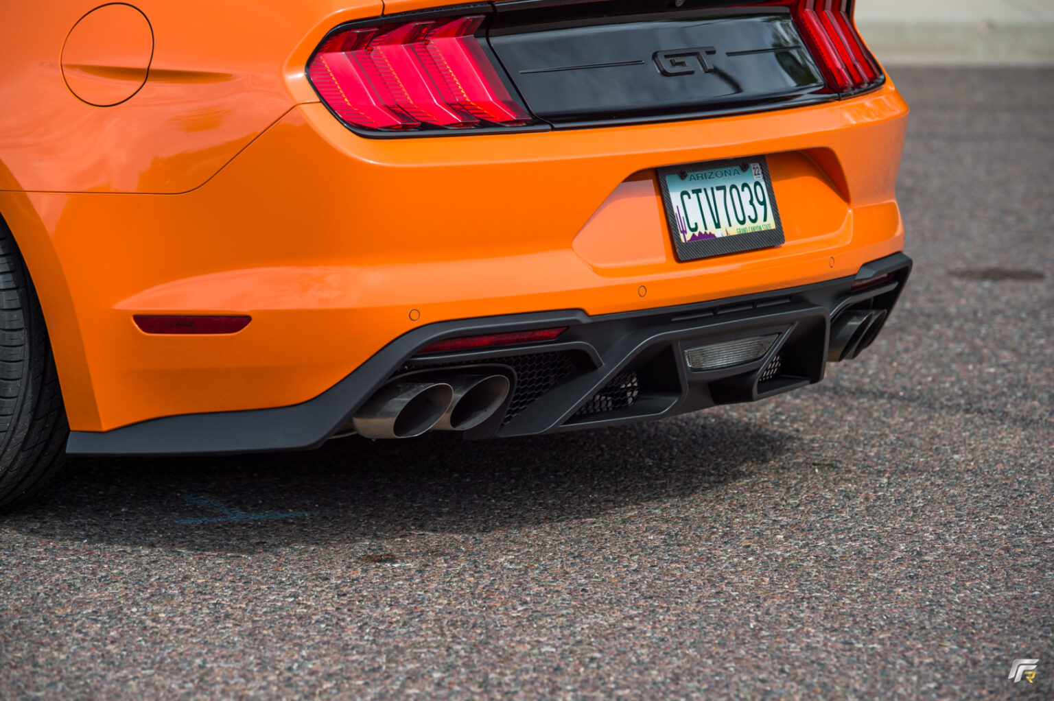 FFP 2018 2023 Ford Mustang GT500 Style Matte Black Rear Diffuser ffp-2018-2023-ford-mustang-gt500-style-matte-black-rear-diffuser