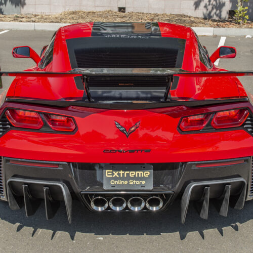 EOS 2014-2019 Chevrolet Corvette C7 Matte Black Add On Rear Bumper ...
