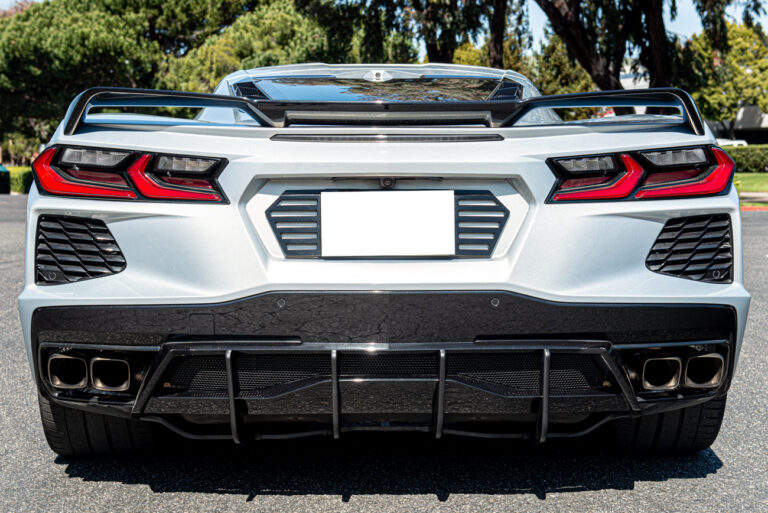 EOS 2020-2024 Chevrolet Corvette C8 Z51 Matte Black Add-on Rear ...