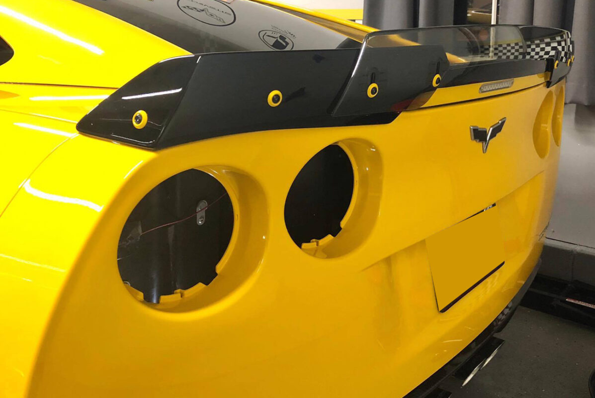 EOS 2005-2013 Chevrolet Corvette C6 C6.5 Performance Glossy Black Rear ...