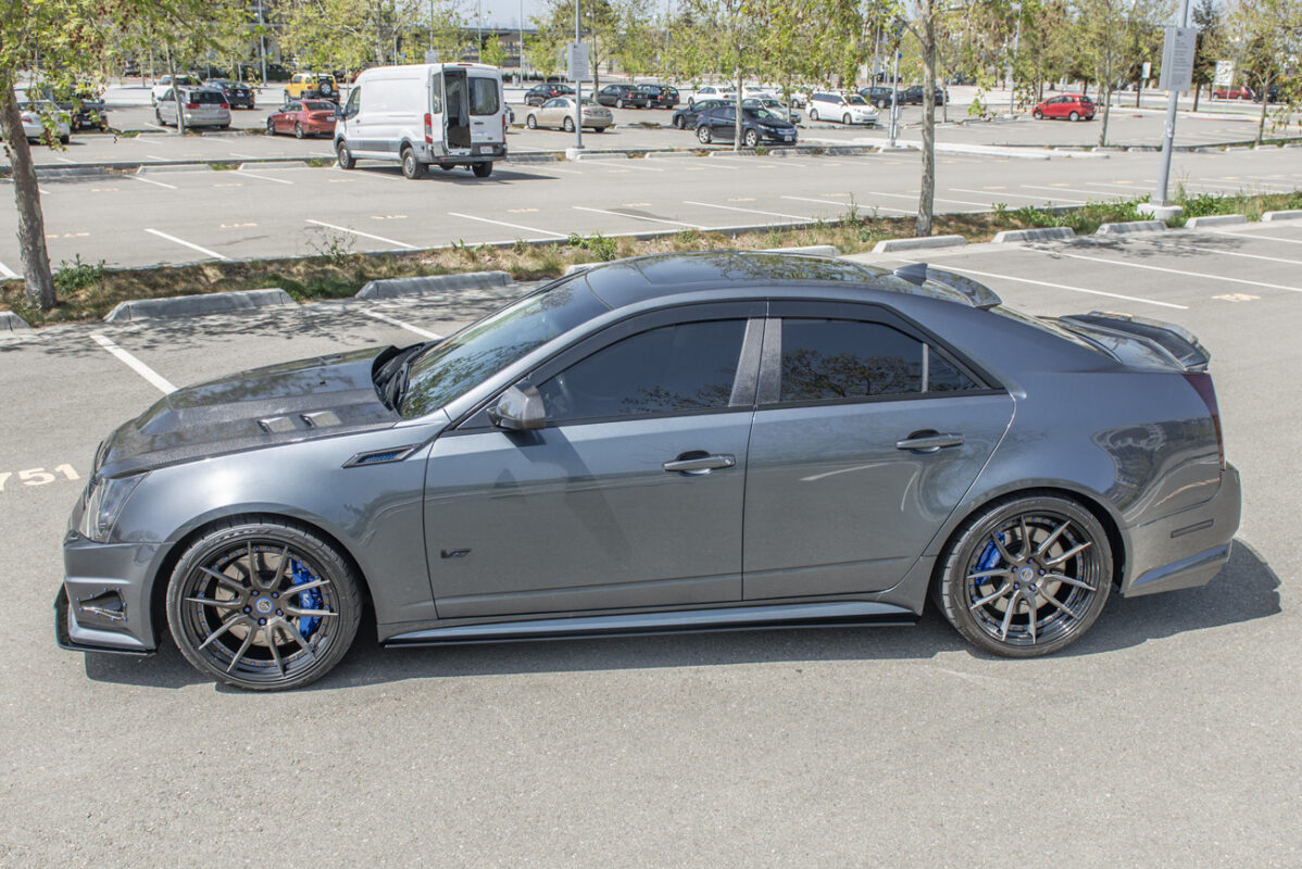 EOS 2009-2015 Cadillac CTS-V Front Splitter & Side Skirts - Function ...