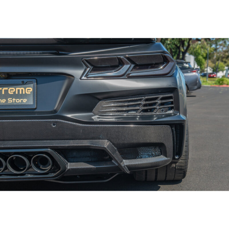 EOS 2023-2024 Chevrolet Corevtte C8 Z06 Carbon Fiber Rear Bumper Grille ...