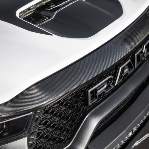 EOS 2019-2024 Ram 1500 TRX Carbon Fiber Front Upper Grille Trim Spoiler ...
