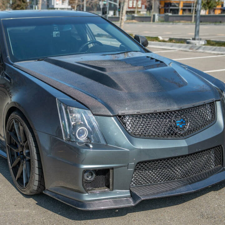 EOS 2009-2015 Cadillac Gen.2 CTS-V | Fiber Glass-Matte Black D3 Style ...