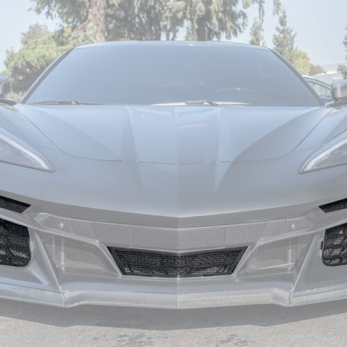 EOS 2023-2024 Chevrolet Corvette C8 Z06 Gloss Black Front Radiator Mesh ...