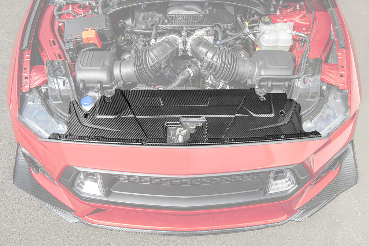 FFP 2024 Ford Mustang Carbon Fiber Engine Panel Trim Radiator Cover ...