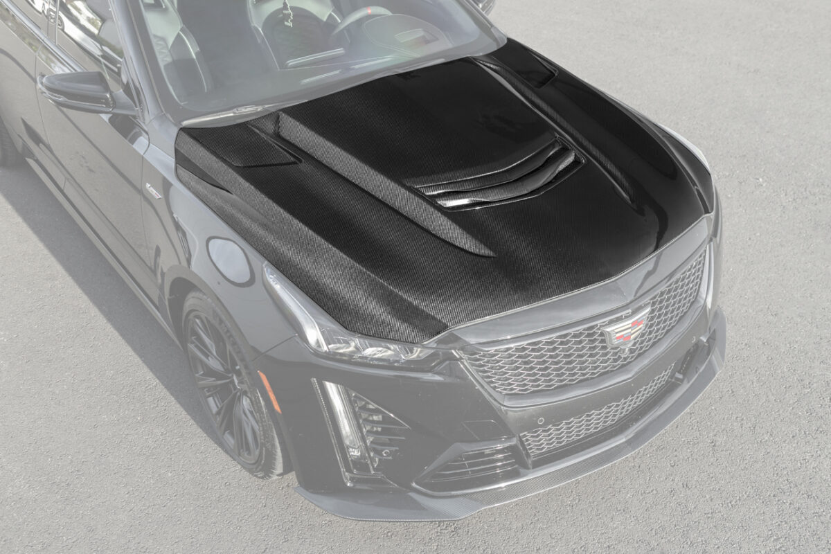 EOS 2020-2025 Cadillac CT5-V Blackwing Bumper Carbon Fiber Hood Vented ...