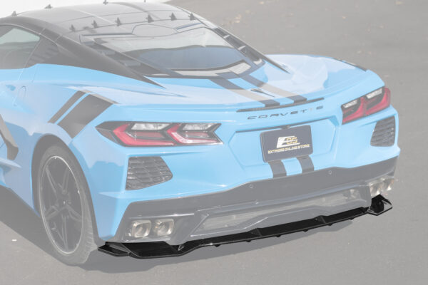 EOS 2020-2025 Corvette C8 Rear Matte Black Diffuser Lip - Function ...