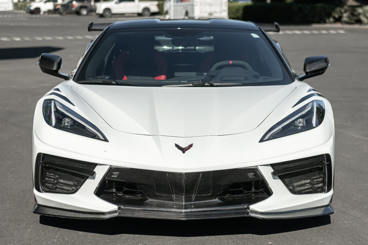 EOS 2020-2025 Corvette C8 Z06 Z07 Front Bumper Carbon Fiber Lip ...